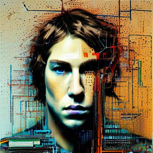 Lexica - Hyperrealistic portrait of a cyberpunk cody fern with chest ...