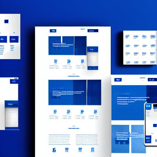 Lexica - Minimalistic clean website brand design portal, blue ...