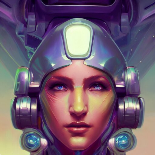 Lexica - Portrait of a beautiful cybernetic racecar driver, cyberpunk ...