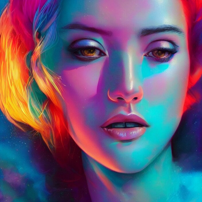 Lexica - Young woman, gorgeous face, vaporwave aesthetic, synthwave ...