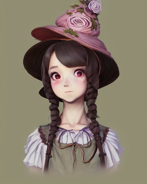 Lexica - A girl as ( fantasy personification of chocolate cupcake ...