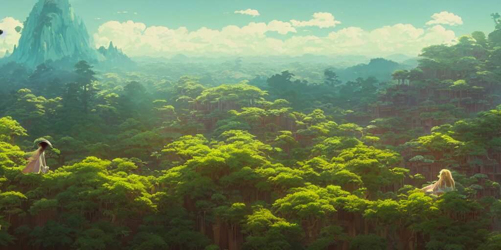 Lexica - Highly detailed vfx panoramic landscape of studio ghibli ...