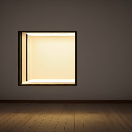 Lexica - A cube in a room with one light, octane render