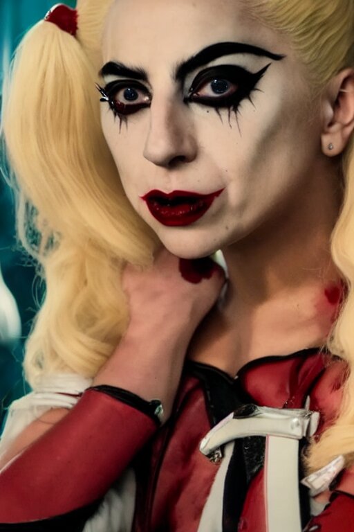 Lexica - Film still of Lady Gaga as Harley Quinn in American Horror ...