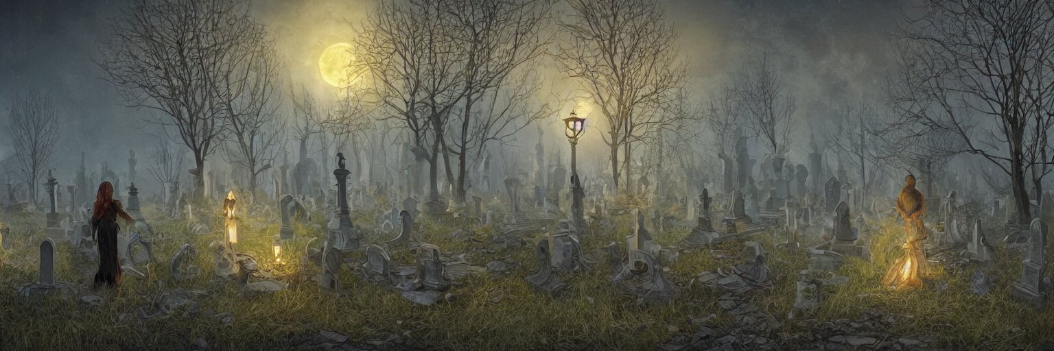 Lexica - An ultra detailed animation of a glowing apparition in a ...