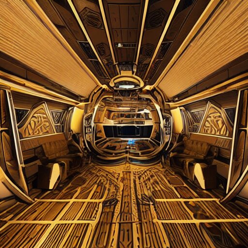 Lexica - Massive interior of a space cruiser created with gothic ...