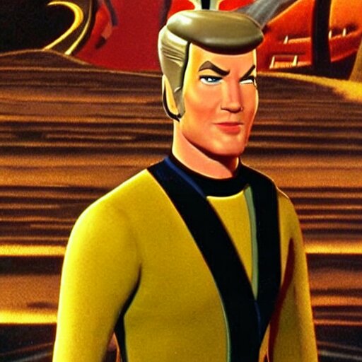 Lexica - Captain kirk from star trek in a still from a disney movie ...