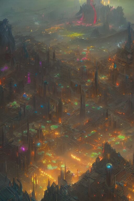Lexica - Utopian city of a type 4 civilization, concept art by pete ...