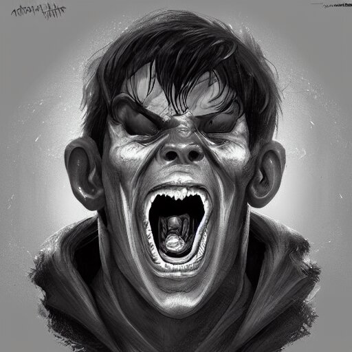 Lexica - His endless screaming makes his own mind eat him up, black and ...