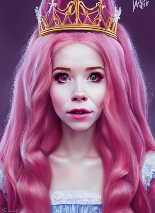 Lexica - Belle delphine as queen, incredibly detailed face, true ...