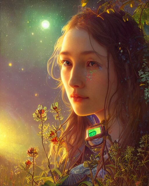 Lexica - Girl in solarpunk village, evening, 4 k, ultra realistic ...