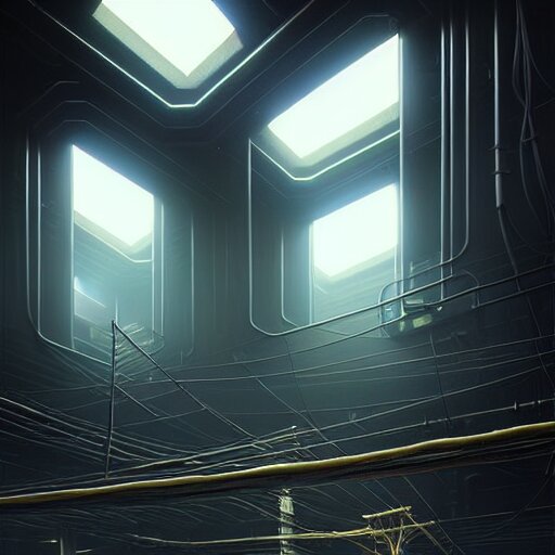 Lexica - Professional ominous concept art architecture of a black ...
