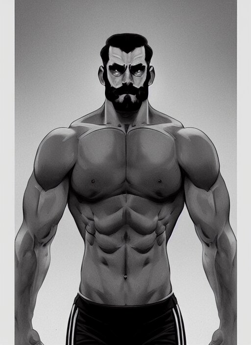 Lexica - Gigachad luigi going to the gym by ilya kuvshinov, bodybuilder ...