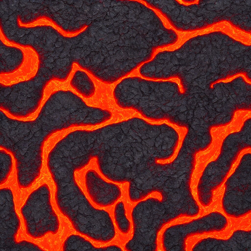 Lexica - Flowing lava texture, 8k