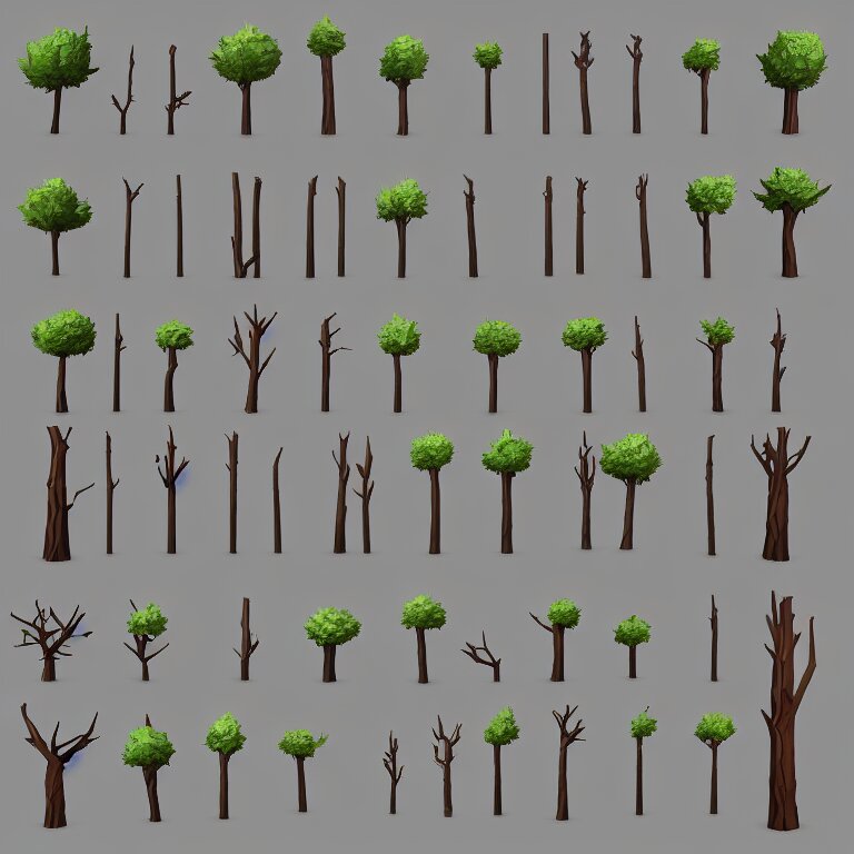 Lexica - Tree branch asset pack, stylized, riot games textures