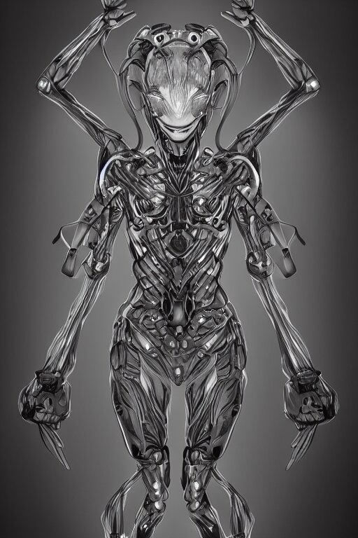 Lexica - Apple humanoid figure, symmetrical, highly detailed, digital ...