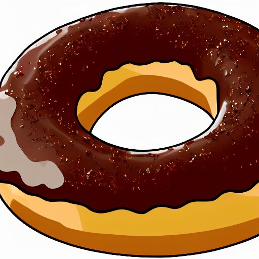 Lexica - A png transparent image of a donut, detailled, 4 k, in - frame ...