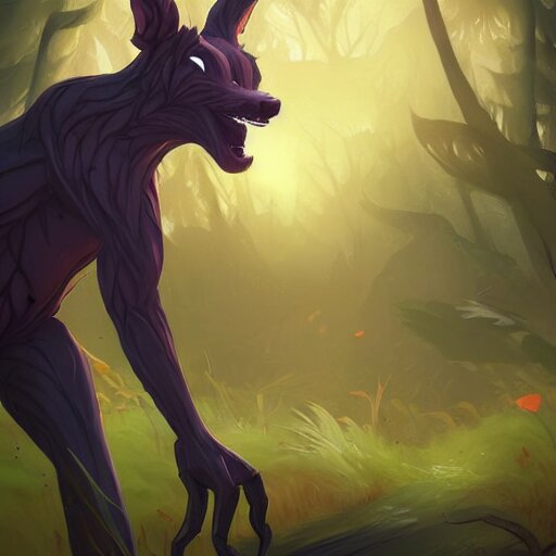 Lexica - Trail cam footage of a skin walker cryptid, art by lois van ...