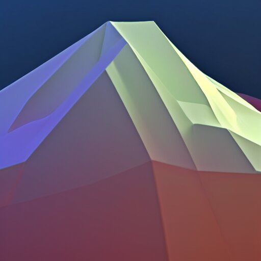abstract computer generated image of a mountain range, a low pol... - Arthub.ai