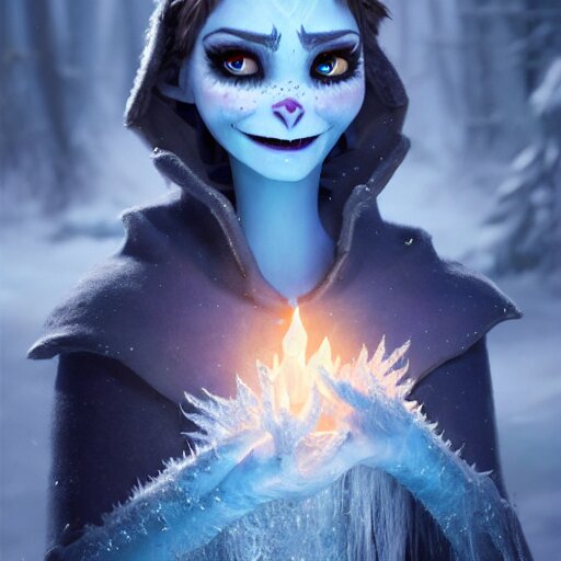 Lexica - An undead satanic ice witch from frozen 2. Detailed digital ...