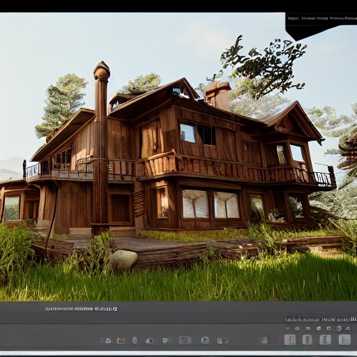 Lexica - Peaceful wooden mansion, interior, unreal engine 5 tech demo ...