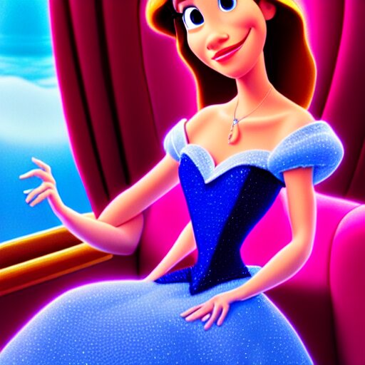 Lexica - Portrait of a disney princess, pixar style , 4k , HD