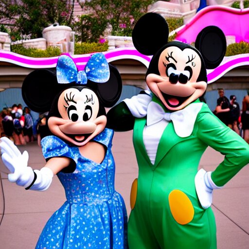 Lexica - Transgender mickey mouse costumed character at disneyland ...