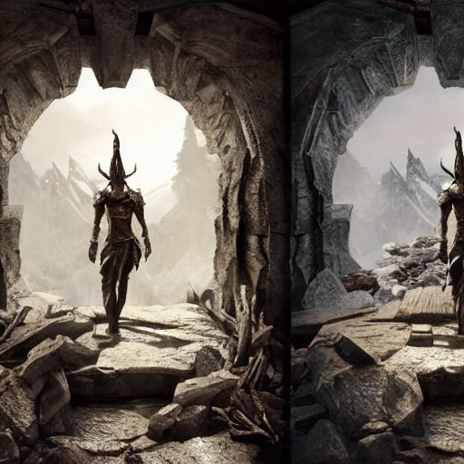 Lexica - Hyperrealistic mixed media image of skyrim by ridley scott ...