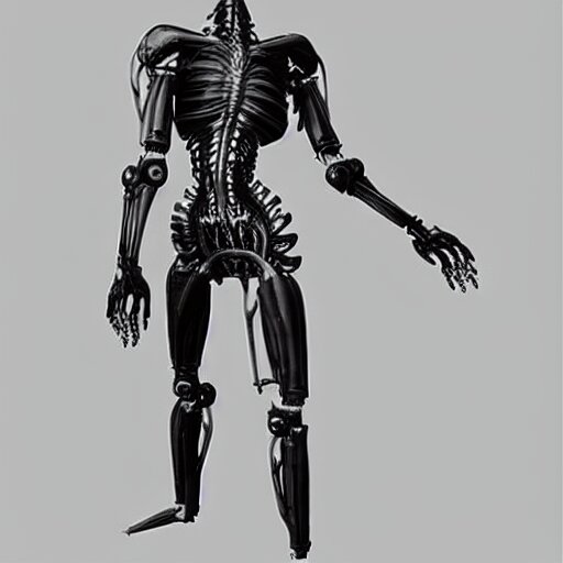 Lexica - “ full body full height, elegant h. r. giger cyborg, default ...