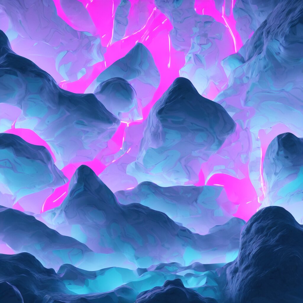 Lexica - Manikin made of marble, fractal neon explosion revealing a ...