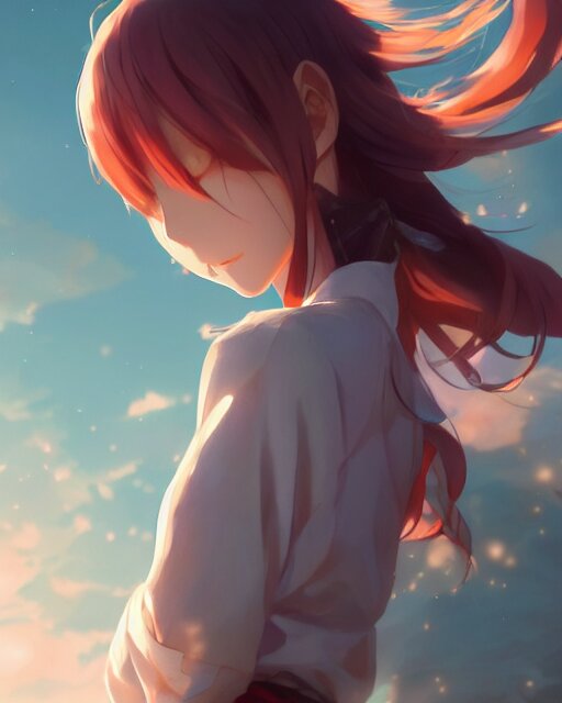 Lexica - !dream a beautiful anime girl, Full shot, Atmospheric lighting ...