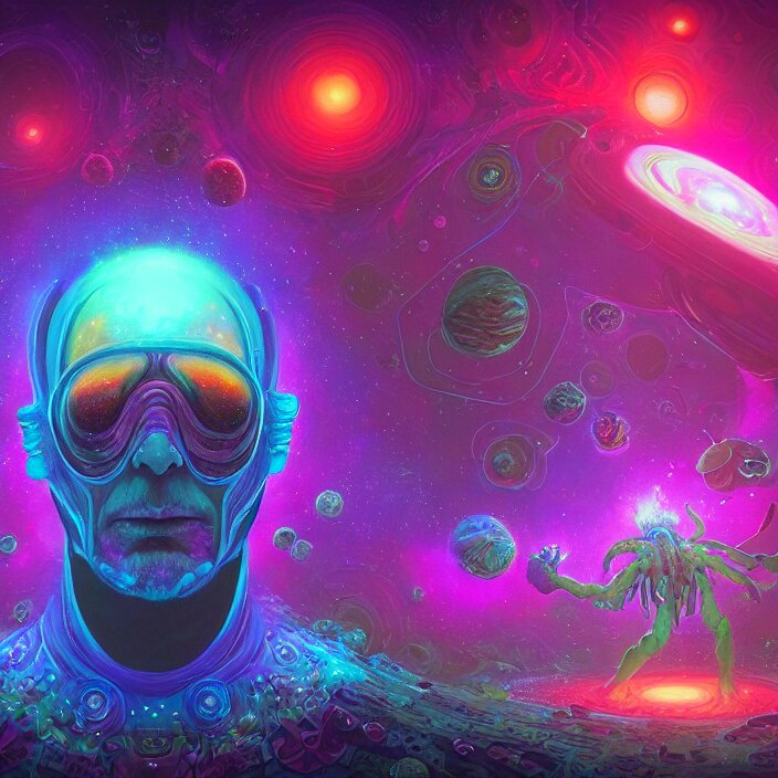 Lexica - Deep space, cosmos, psychedelic flowers, organic, oni compound ...