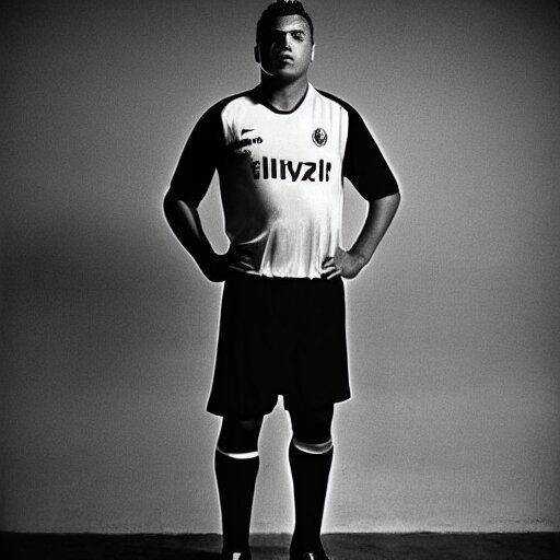 Lexica - Full body portrait of the real ronaldo nazario from brazil by ...