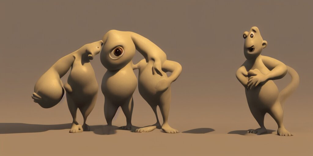 Lexica - Friendly character based on henry moore oval with points ...