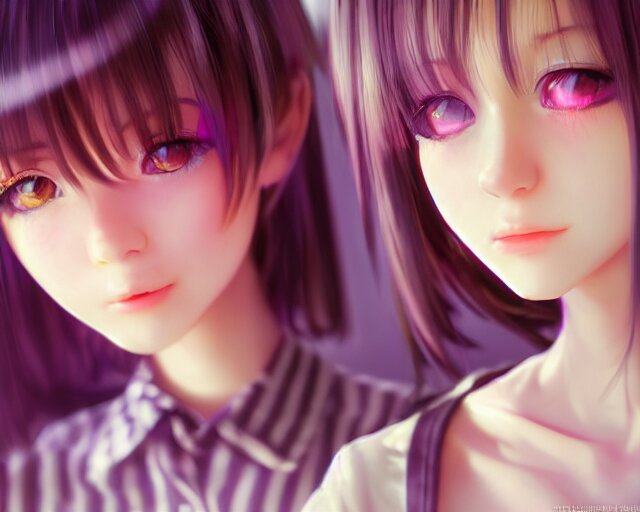 Lexica - Photorealistic animatronic girl render, visual novel, detailed ...
