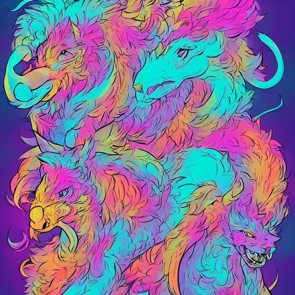 Lexica - pastel vibrant color romantic cute animal hyperbeast by Brock ...