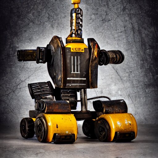 Lexica - Giant scary treaded mining robot with drill, mining scrap ...