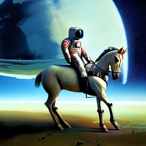 Lexica - A anthropomorphic horse - astronaut riding an horse like ...