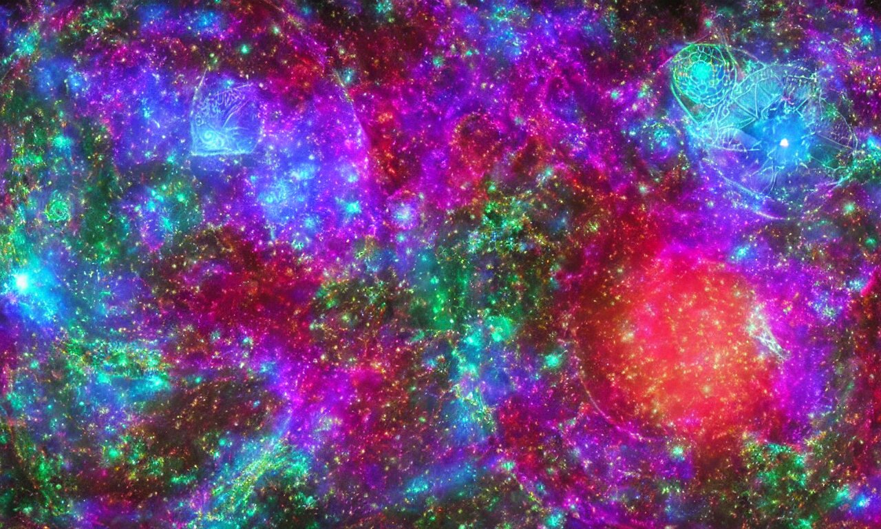 Lexica - Fractal mandala nebula psy trip hologram color an ancient ...