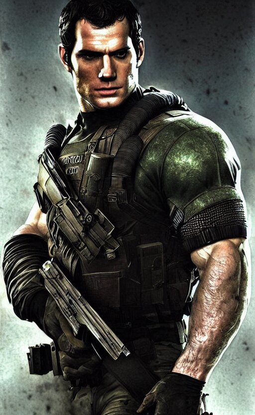Lexica - Portrait of henry cavill as chris redfield, resident evil ...