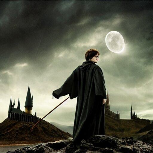 Lexica - Harry potter standing and casting a wand, back view ...