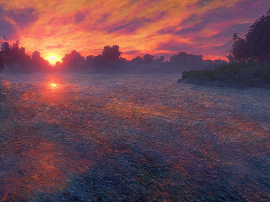 Lexica - Impressionist sunrise, hdr, ue5, unreal engine 5, cinematic 4k ...