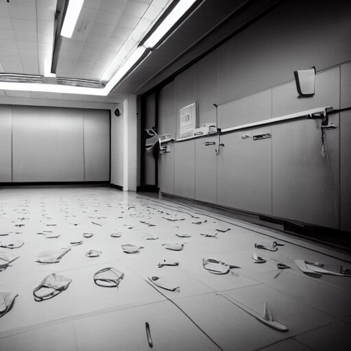 Lexica - A sad surgeon standing in an empty operating theater, award ...