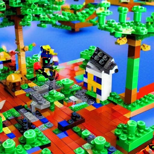 erdtree in a lego game. impressionistic, colorful, high quality ...