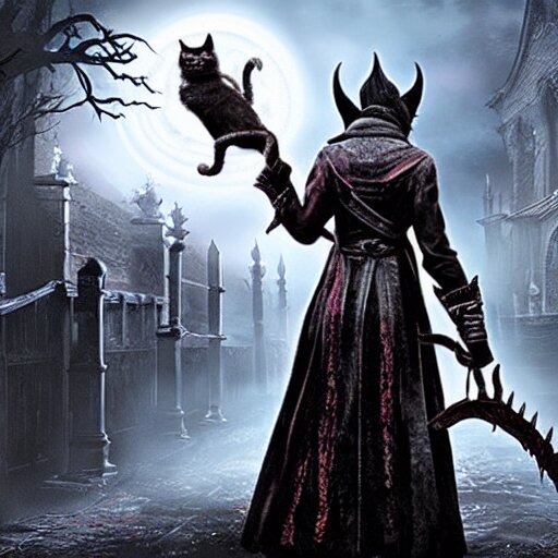 Lexica - Bloodborne but with cats