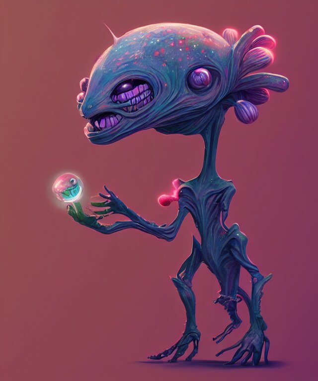 Lexica - A telekinetic alien creature, adorable and whimsical, fantasy ...