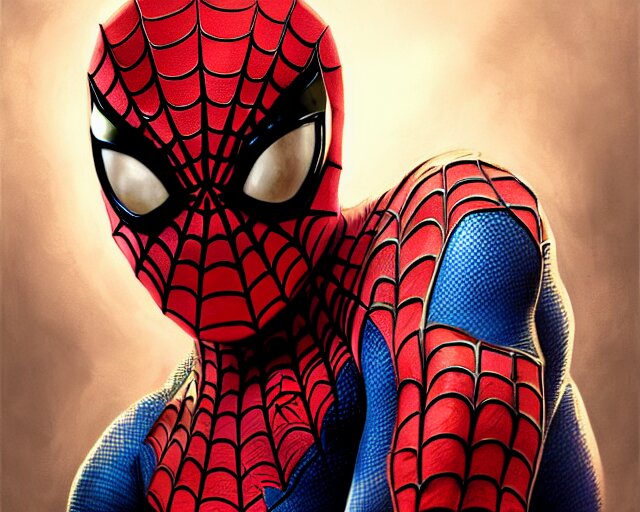 Lexica - Spiderman taking off his mask only to discover his a real ...