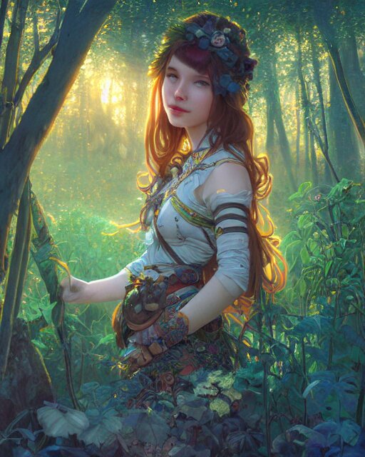 Lexica - Girl in solarpunk village, evening, 4 k, ultra realistic ...