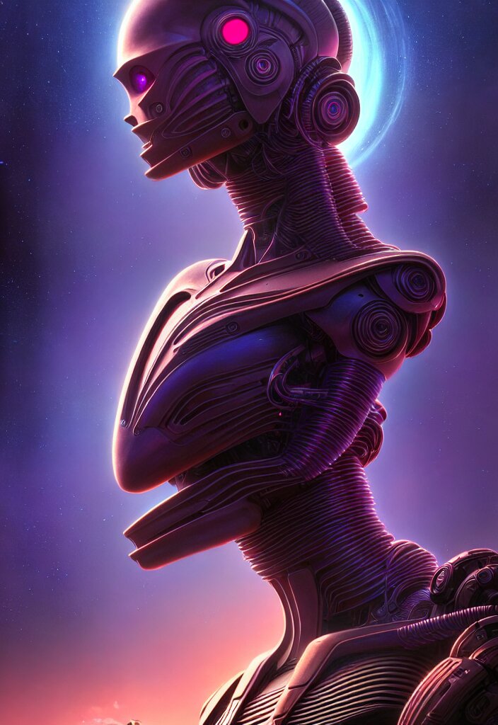 Lexica - Android female, cinematic, full body, faded colors, exotic ...