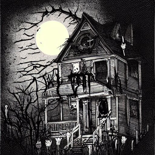 Lexica - Creepy horror illustration Steven_Stifler!! mutate into greedy ...